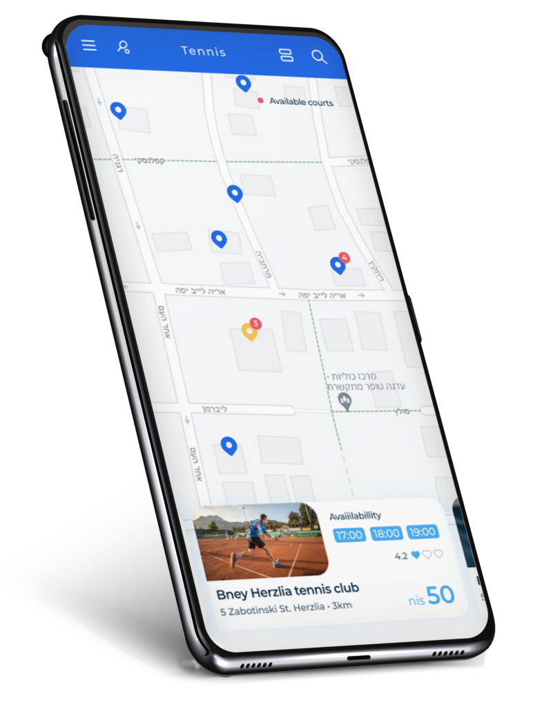 אפליקציית lazuz | מערכת טכנולוגית להשכרת מגרשי ספורט אונליין